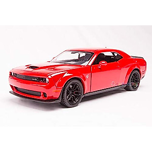 2018 Dodge Challenger SRT Hellcat Widebody Red 1/24 Diecast Model Car by Motormax 79350R