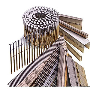 Mayfair Grip Rite Prime Guard GR408HG1M 21 Degree Plastic Strip Round Head Exterior Galvanized Collated Framing Nails, 3" x 0.120"