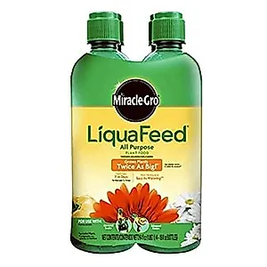 Miracle-Gro 1004325 LiquaFeed All Purpose Plant Food Refill Pack (Does not Include Spoon), 16 oz. - 4 Count Pack of 2