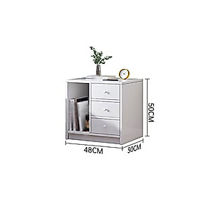 HIGOH Bedside Table Minimalist Bedside Table Bedroom Closet Dresser Cozy Bedside Table Bedroom Cabinet