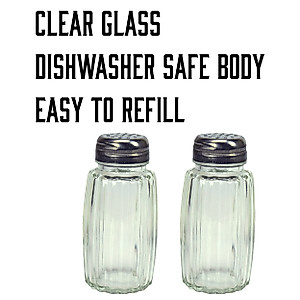 Rivers Edge Products Salt and Pepper Shakers Set, Unique Poly Resin and Glass Spice Dispenser, Novelty Kitchen Counter Decor, Funny Horse