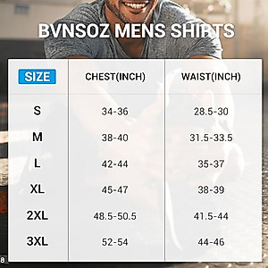 BVNSOZ Men's Workout Shirts Moisture Wicking Athletic Shirts for Men Quick Dry Active Men's Gym T Shirts