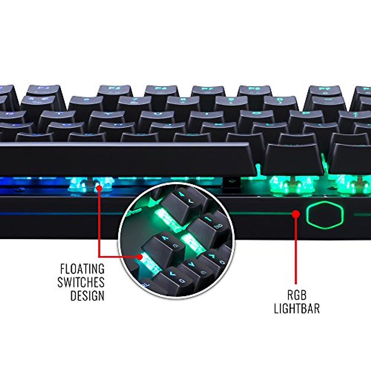 Cooler Master MK-750-GKCM1-US MasterKeys MK750 RGB LED Mechanical Gaming Keyboard, Cherry MX Brown, RGB LED, Full Size, Wrist Rest (Large)