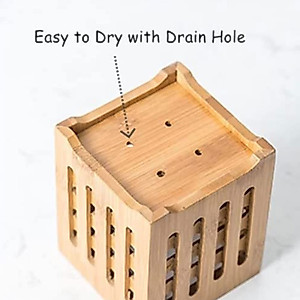 AMABEAgwsnh Kitchen Organization Square Hollow GridContainers Kitchen Utensil Storage Bucket Kitchen Storage Container Elegant Creative Gift Storage Box