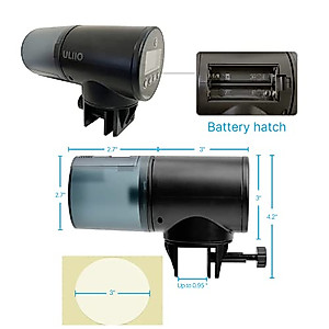 Automatic Fish Feeder for Fish Tank Timer Feeder for Vacation and Weekend Programmable Electric Fish Feeds Fish Food Dispenser for Aquarium Tank