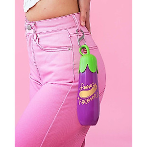 xo, Fetti Bachelorette Party Eggplant Water Bottle, 16 oz | Bach Party Decoration, Bridesmaid Favor, Bride to Be Gift + Bridal Shower Supplies