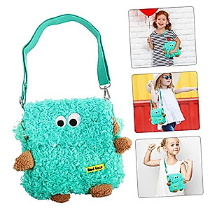 VALICLUD Bags Shape Clutch Children Messenger Tote Shopping Children's Mini Pods Bag Shoulder Travel Green Lovely Crossbody for Purses School Schoolbag Kids Purse Small Creative Animal
