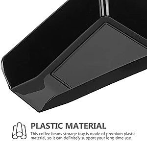 Cabilock 2 PCS Coffee Beans Tray Cupping Sample Tray Plastics Serving Tray for Scooping Weighing Baking Cooking Coffee Bean