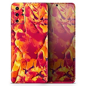 Design Skinz Blurred Abstract Flow V54 Protective Vinyl Decal Wrap Skin Cover Compatible with The Samsung Galaxy S20 (Screen Trim & Back Glass Skin)