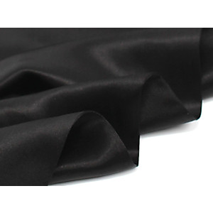 ANDANTINO 100% Silk Scarf for Women 59”*6.3” Long Shawls for Headscarf and Neck- Oblong Hair Wraps with Gift Packed (Solid Color-Black)