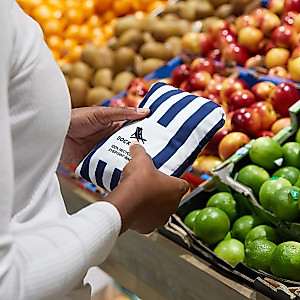 Dock & Bay Everyday Beach Tote Bag - Reusable Beach Handbag & Shopping Carrier - Cabana - Whitsunday Blue