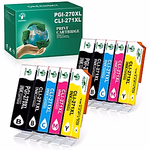 GREENSKY Compatible Ink Cartridge Replacement for Canon 270XL 271XL to use with PIXMA MG7720 MG6820 MG5720 TS9020 TS6020 MG6821 MG5722 Printer (2 PGBlack,2 Black,2 Cyan,2 Magenta,2 Yellow-10 Pack)