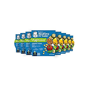Gerber Mealtime Harvest Bowl, Pesto Pasta & Veggies, 4.5 Ounces (Pack of 8)