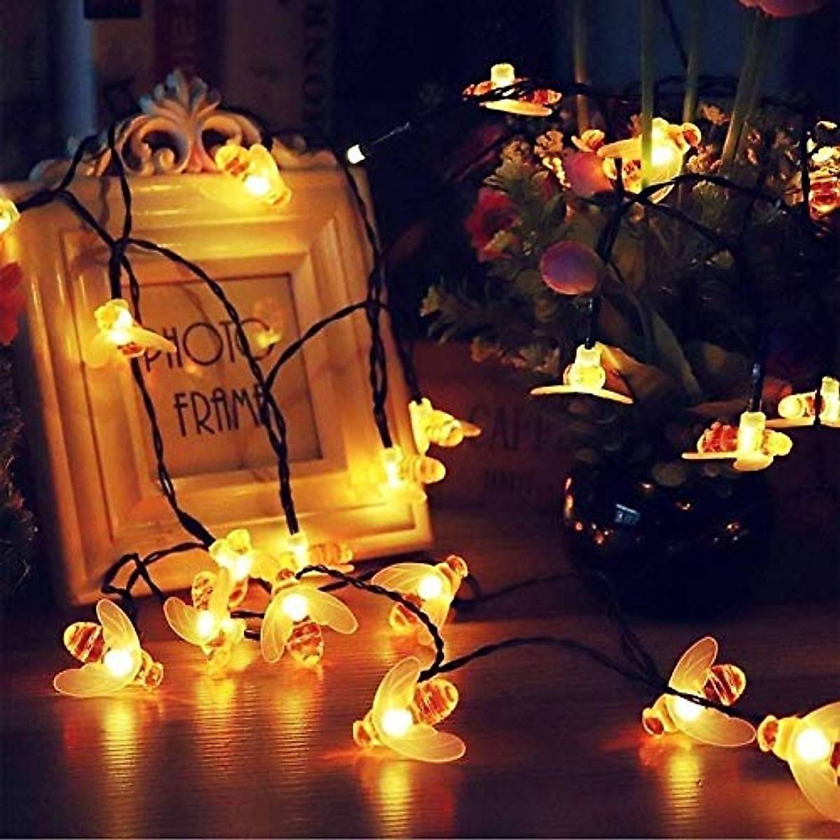 ZSMPY Fairy Lights Solar Led Fairy Lights String Light 8 Flashing Mode Outdoor/Indoor Decorative Light for Garden Home Wedding Party Christmas Halloween Decoration Lights String