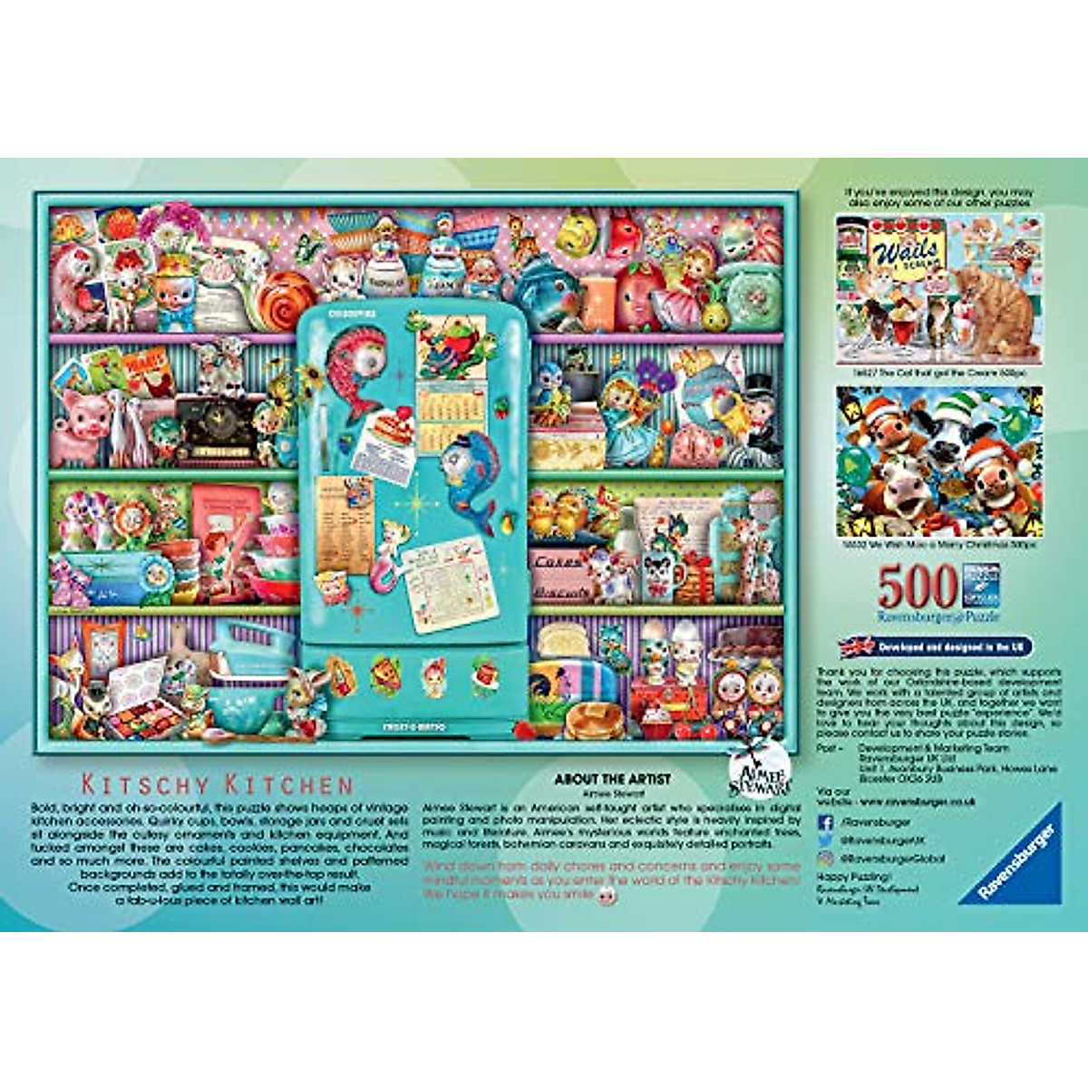 Ravensburger Kitschy Kitchen 500 Piece Jigsaw Puzzle for Adults and Kids Age 10 and Up