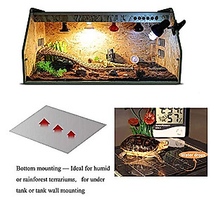 KABASI Reptile Heat Mats, 2nd-Gen 25W 16.5x8.7 inch Non-Adhesive Reptile Heating Pad with Temperature Adjustment, Waterproof Under Tank Terrarium Heating Mat for Tortoise Snakes