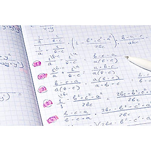 Better Office Products Quad Ruled Composition Book Notebook, 12 Pack, Hardcover 4x4 Graph Ruled Paper, 80 Sheets, 9.75" x 7.5", Assorted Color Covers, 12 Pack