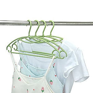 EYHLKM 10pcs Hangers Drying Racks 360 Swivel Hook Windproof Non-Slip Pink Clothing Hanger for Clothes Organizer ( Color : Off-White )