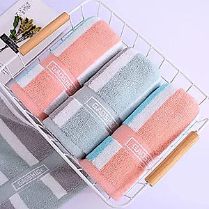 LRUUIDDE Hand Towels for Bathroom Set of 2, 100% Cotton Bath Hand Towels, Face Towels, Highly Absorbent Soft Luxury Hand Towel Decorative for Bathroom,14 x 30 Inch (Pink)