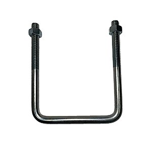 Zinc Plated Square U-Bolt 5/8" Thick x 5" ID x 8-1/2" Long w/Zinc Plated Nuts Farmer Bob's Parts S1070Z