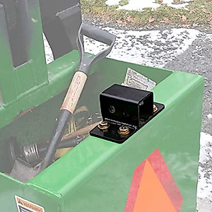 Bolt on Receiver Hitch for Tractor Bucket 2 Inch Receiver with 5/8 inch Center Hole Class 3 Maximum Tow Capacity 6,000 lbs Work Well for Tractor Bucket, RV, UTV, Truck, Black