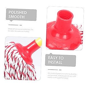 OSOLADY Mop Supplies Rope Mop Head Moop Sponge Mops Cloth Mop Head Floor Mops Commercial Mop Head Shower Squeegee Replacement Mop Head Floor Mop Household Wet & Dry Mops Plastic