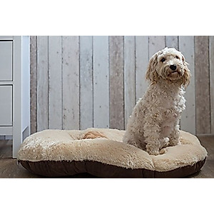 Gor Pets Nordic Oval Cushion for Dog Bed Comfortable Washable, 21-inch, Brown