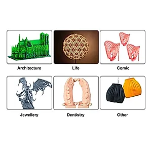 Kadimendium 3D Printer Resin LCD DLP Photopolymer Resin UV Curing High Hardness Toughness Low Shrinkage 500g for LCD 3D Printing(Orange)