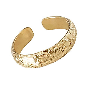 Toe Ring | Gold Coast 14K Gold Filled Adjustable Toe Ring | Attire for Your Toes | Gold Toe Rings for Women | Gold Foot Jewelry