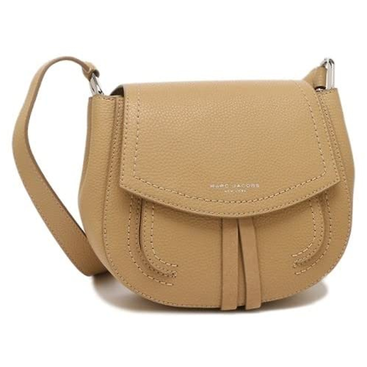 Marc Jacobs H102L01SP21 Ice Coffee Women's Leather Saddle Bag