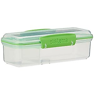 Sistema Snack Attack to Go Snack and Dip Container, 13.6 oz