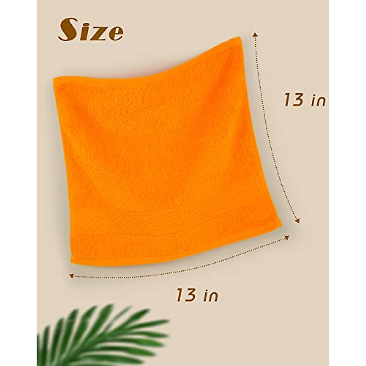 Cleanbear Hand Towels and Washcloths Set, 6 Hand Towel 6 Wash Cloths with Assorted Colors, Ultra Soft Bathroom Towels Set