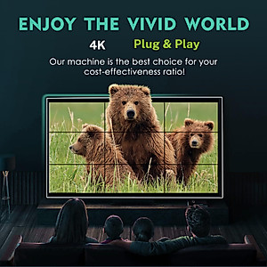 Spolehli Video Wall Controllers 3X3 HDMI Video Wall Processor 4K TV Wall Controller 3x3 3x2 2x2 3x1 1x4 2x3 4x2 2x4, with Remote Control for 9 TV Splicing