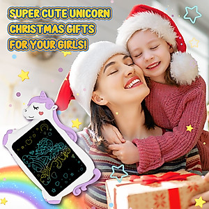 CHEERFUN LCD Writing Tablet for Kids Toys 10'' Toddler Unicorns Toys Gifts for Girls Age 3-8 Erasable Doodle Board Mess Free Drawing Pad Birthday Gift Ideas Christmas Stockings Easter Basket Stuffers