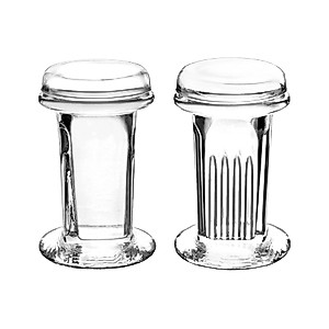 QWORK Coplin Staining Jar, 5 Slide Capacity 60 ml Glass Staining Tank