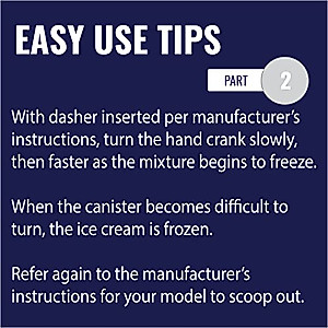 Ice Cream Salt - All-Natural Rock Salt for Ice Cream Maker, Universally Compatible with All Ice Cream Makers that Use Rock Salt - Exceptionally High Food-Grade Quality - 5 Lb. Bag