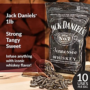 BBQr's Delight Wood Smoking Pellets - Super Smoker Variety Value Pack - 1 Lb. Bag - Apple, Hickory, Mesquite, Cherry, Pecan and Jack Daniel's