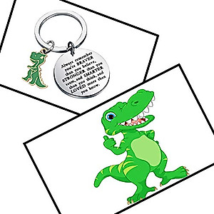 KUIYAI Dinosaur Lover Gift Dinosaur Key Inspirational Gift(Remember-DinosaurKS)