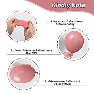 Dusty Pink White Balloons, 50Pcs 12 Inchs Blush Pink Sand White Metallic Gold Balloons for Girls Princess Birthday Party Wedding Anniversary Bridal Engagementl Baby Shower Decorations