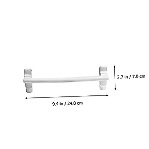 HOLIDYOYO 6pcs Door Hook Towel Hooks Towel Holder Over Door Towel Stand Over Door Towel Rack Cabinet Door Towel Hanger Arm Warmers Cabinet Hooks Kitchen Dish Cloth Storage Rod Towel Bar Abs