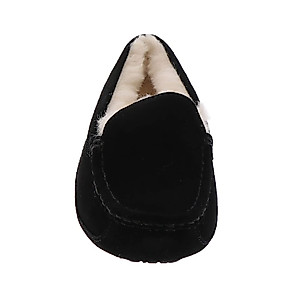 UGG Unisex-Child Ascot Slipper, Black Suede, 2