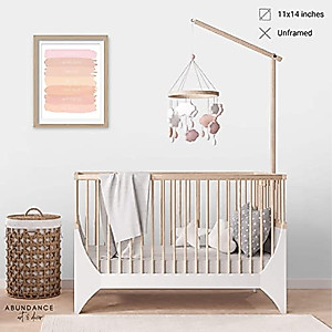 Pink Wall Art Positive Affirmations Wall Decor Girls Nursery Wall Art Pink Inspirational Wall Art for Office Blush Pink Wall Decor for Bedroom Pink Bathroom Decor UNFRAMED (11x14 Blush)