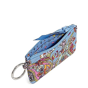 Vera Bradley Women's Cotton Zip Id Case and Lanyard Combo, Provence Paisley, One Size