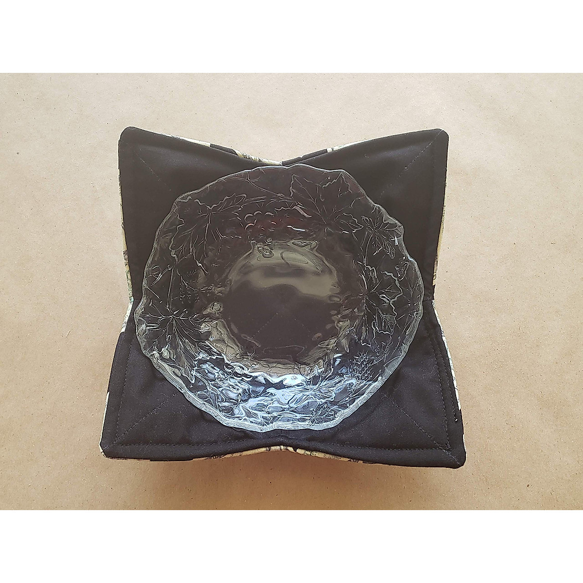 Money Microwave Bowl Cozy Cash Reversible Microwaveable Soup Potholder Bowl Buddy Dollar Bills Kitchen Linens Finance Econ Teacher Gifts Handmade Housewarming Hostess Gift Under 10