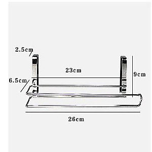 Paper Towel Holder Cabinet Door Back Hanging Paper Towel Holder Stainless Steel Rust Free