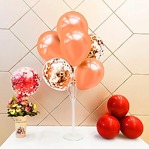 ZJDHPTY Rose Gold Balloon Stand Centerpiece Table Decorations for Birthday Anniversary Engagement Wedding Bridal Shower Graduation Mother's Day Party Decorations(Rose gold set4)