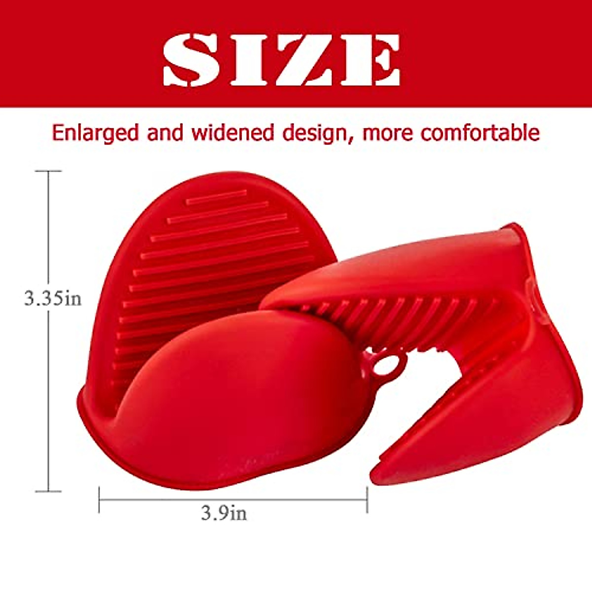 Mini Oven Gloves Silicone,Silicone Oven Mitts Heat Resistant,Cooking Pinch Mitts Potholder for Kitchen Cooking & Baking