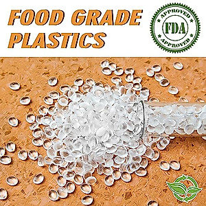 EDS FAM 3PCS Bread Box for Kitchen Countertop 14.2 * 10.6 * 7.8in Transparent Bread Storage Container Stackable Bread Bin