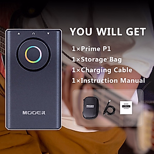 MOOER Prime P1 Guitar Multi-Effects Processor, Bass Guitar Pedals with 126 Effects, Tuner, Amp, Metronome for Practice and Performance