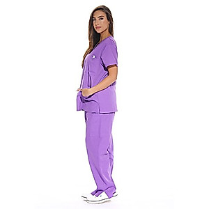 Just Love Women's Purple Scrub Set - Medium,Purple,Medium